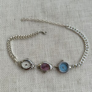 Watch Choker Necklace With Three Different Watch Faced - Etsy