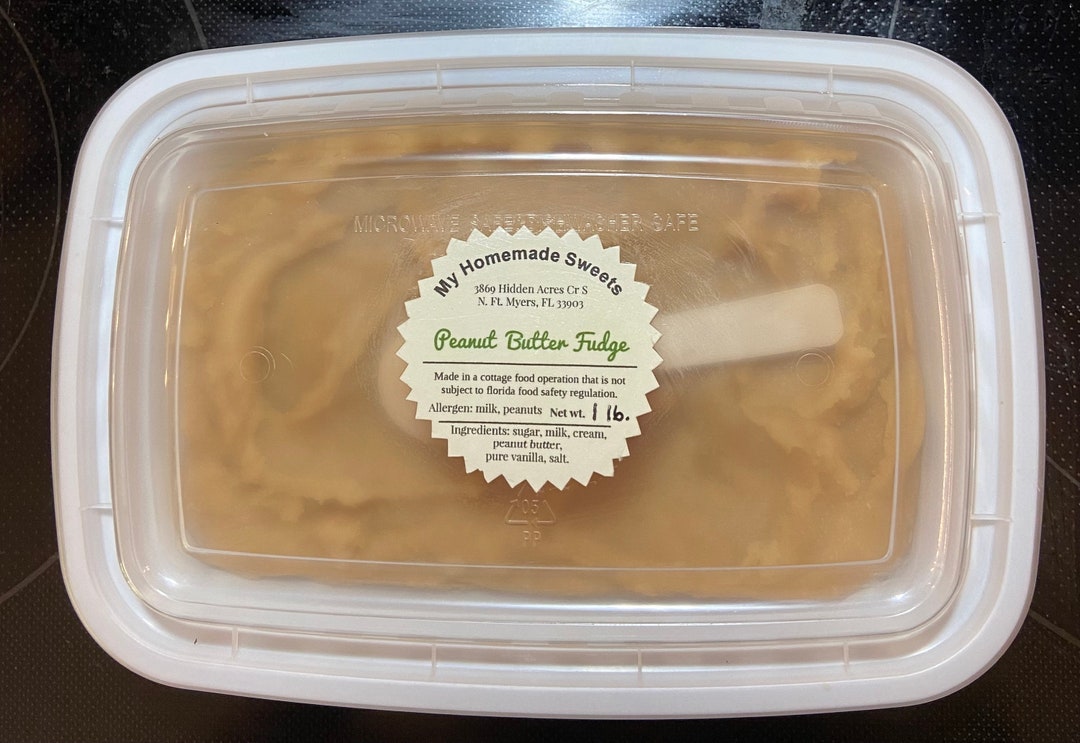 Homemade Peanut Butter Fudge 1 Lb. - Etsy