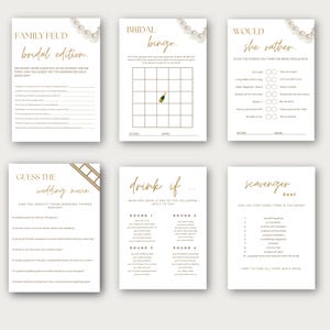 Pearls & Prosecco Bridal Shower Game Bundle: 15 Digital Activities ...