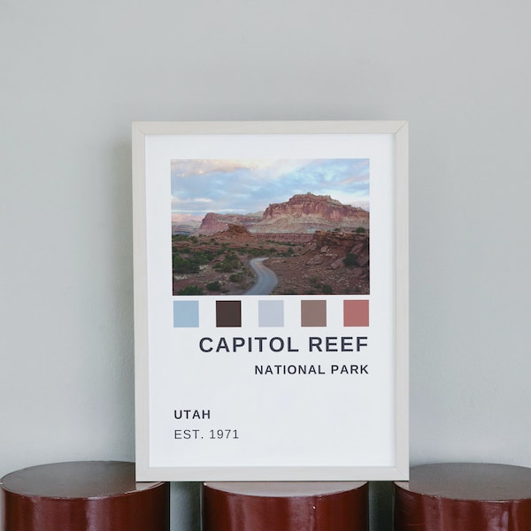 Capitol Reef Poster - Etsy