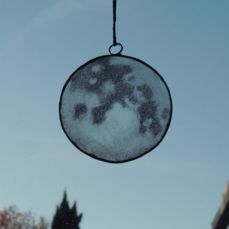 Stained Glass Moon - Etsy