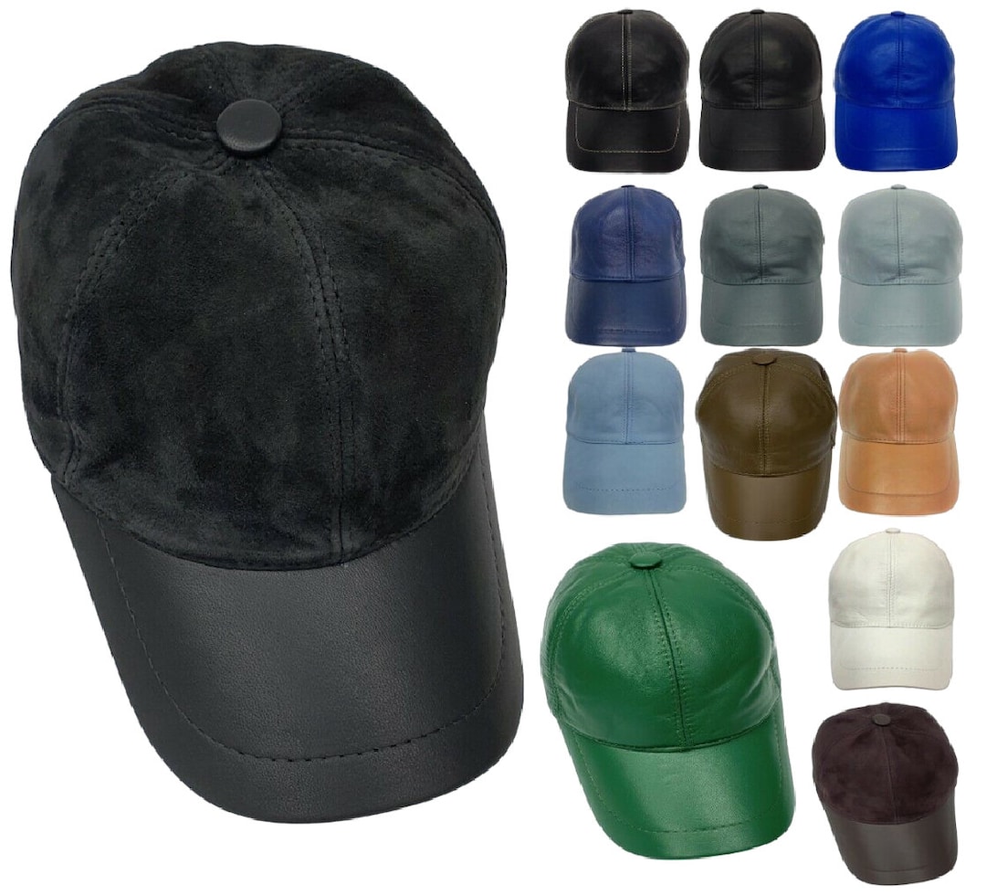 Mens PVC Hat Unisex Leather Hats Baseball Caps Adjustable - Etsy