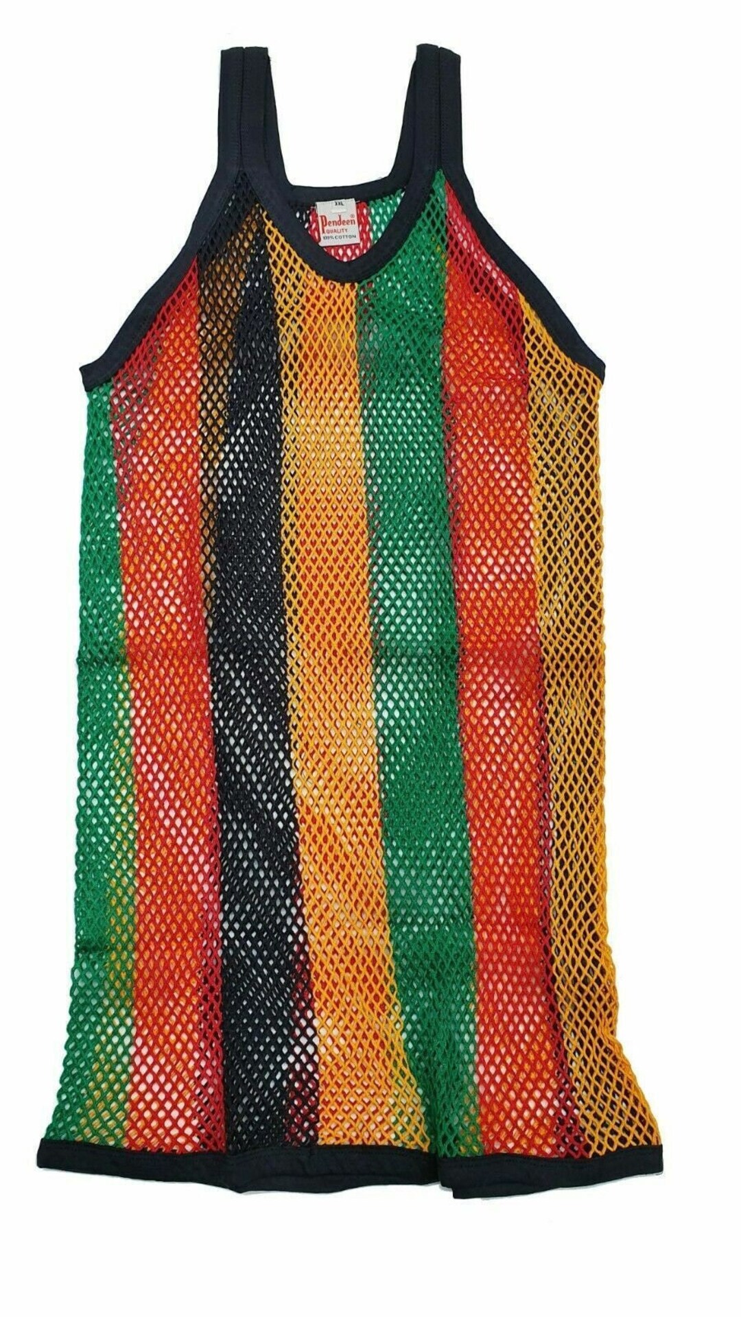 Original Rasta Multicoloured Pendeen Mens Premium 100% Cotton Mesh ...