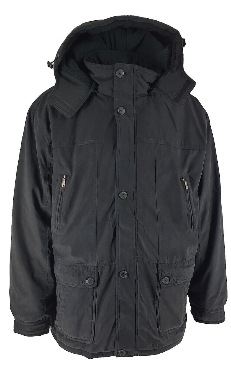 Mens Heavy Winter Parka Big Size Warm Jacket Coats Lining Thick ...