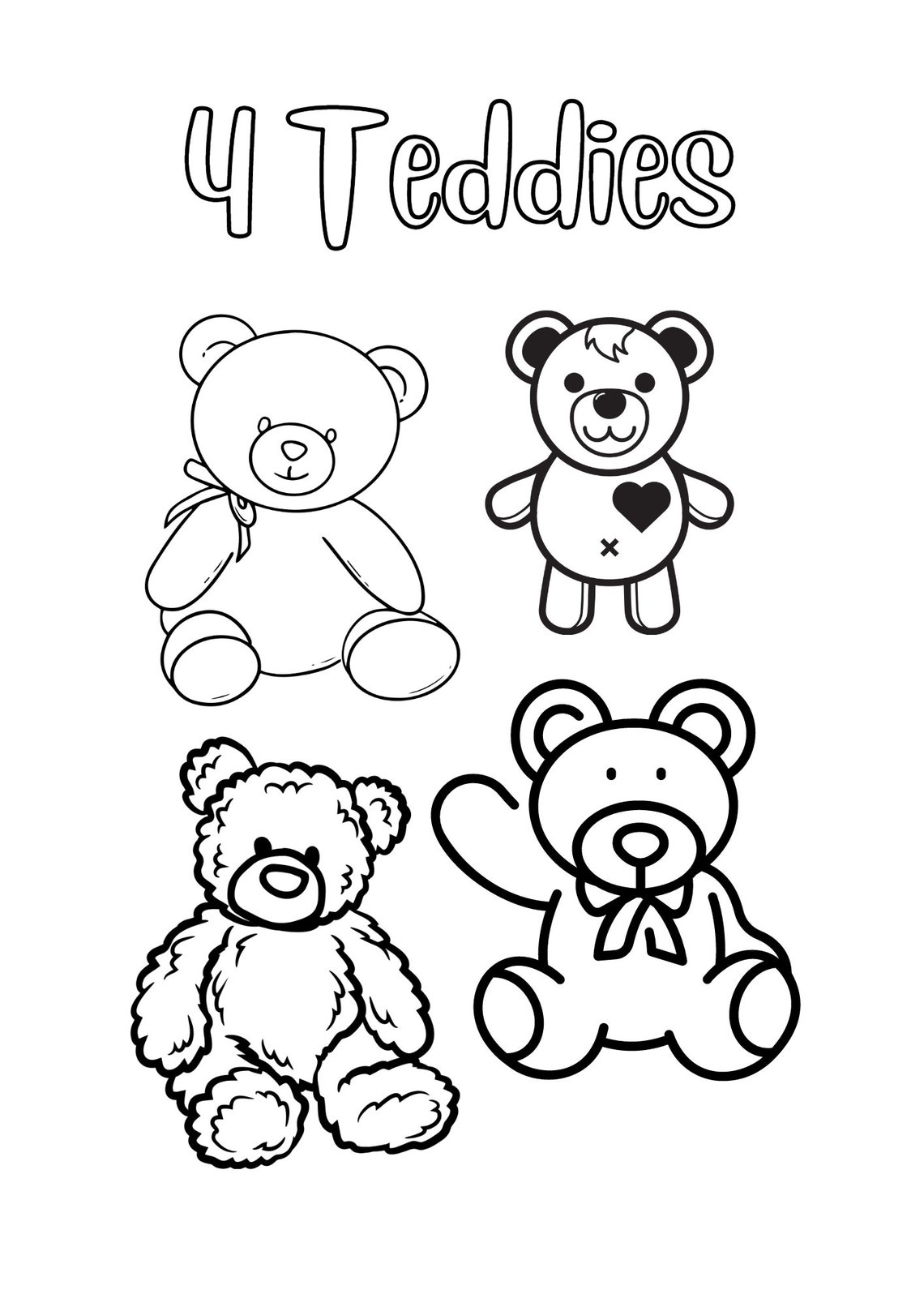 Printable for Kids Numbers 1 to 10 Coloring Pages Education Fun ...
