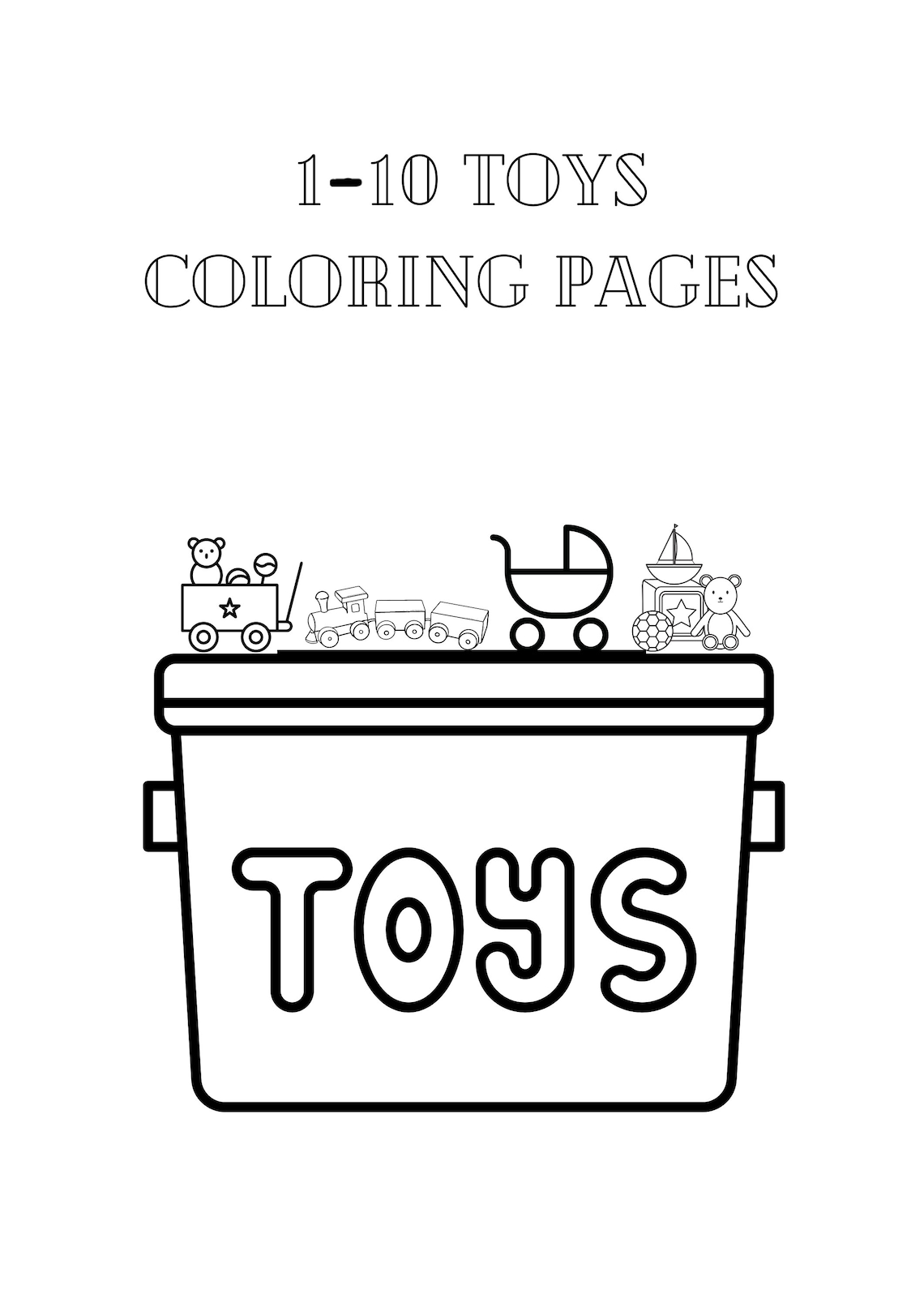 Printable for Kids Numbers 1 to 10 Coloring Pages Education Fun ...