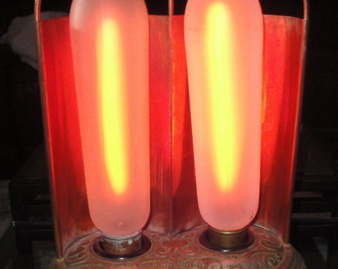 Antique American Heater Co. Luminous Radiator With Edison Heater Bulbs ...