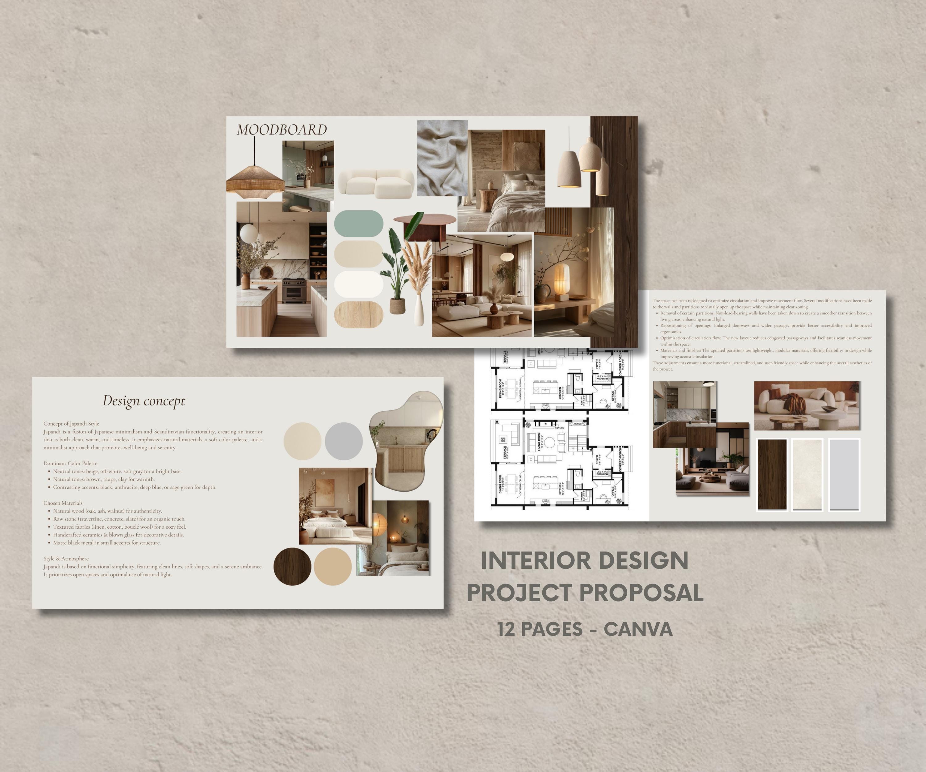 Interior Design Proposal Template | Interior Design Presentation ...