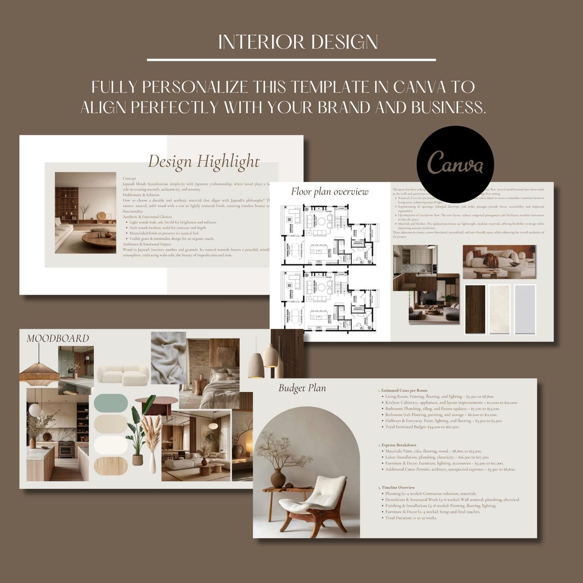 Interior Design Proposal Template | Interior Design Presentation ...