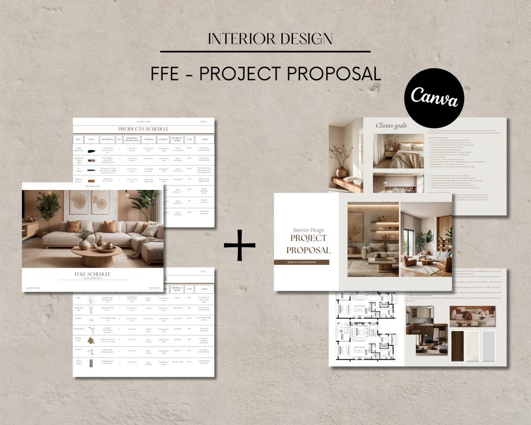 Interior Design Proposal Template | Interior Design Presentation | FF&E ...