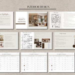 Interior Design Proposal Template | Interior Design Presentation | FF&E ...