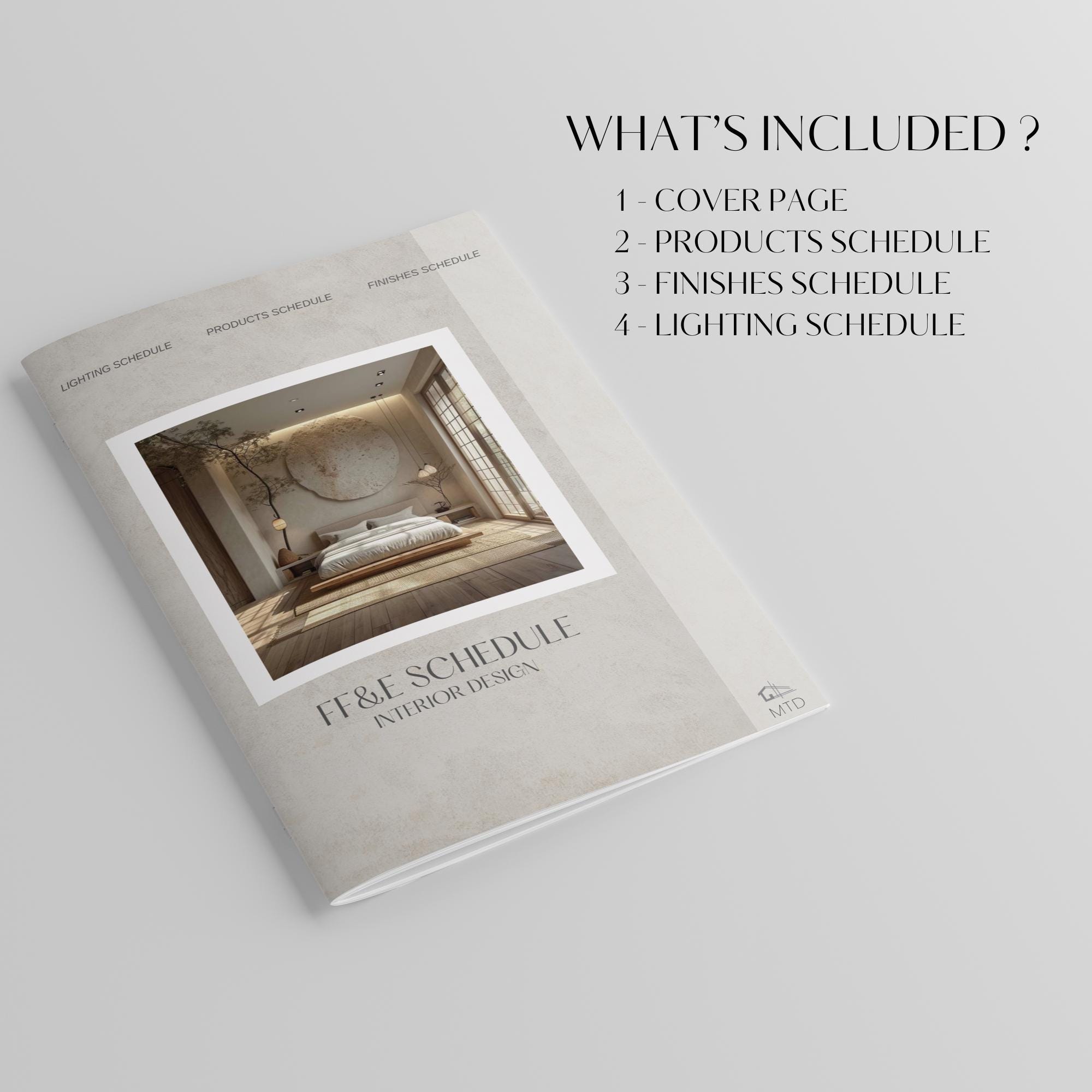 Interior Design FF&E Schedule Template, Furniture, Finishes and Project ...