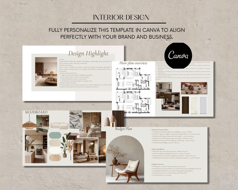 Interior Design Proposal Template | Interior Design Presentation | FF&E ...