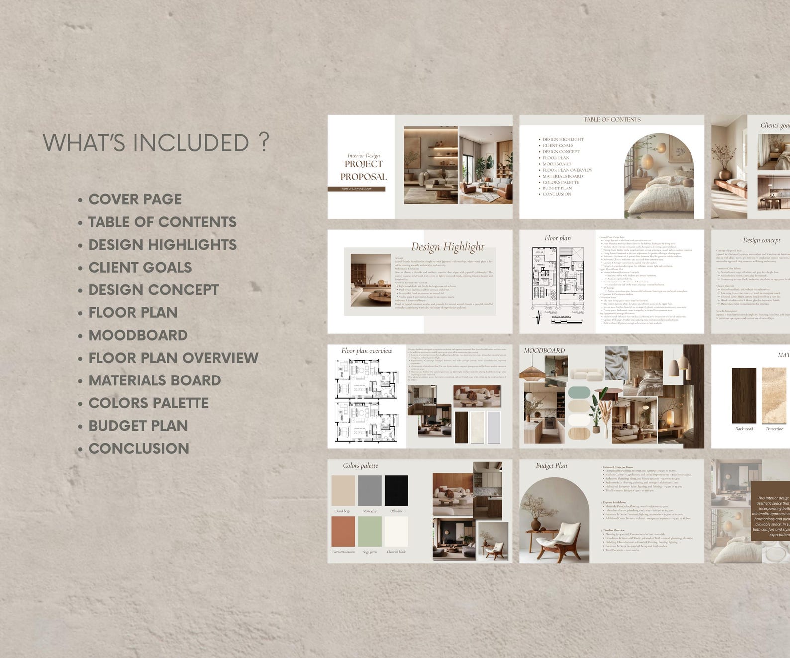 Interior Design Proposal Template | Interior Design Presentation ...