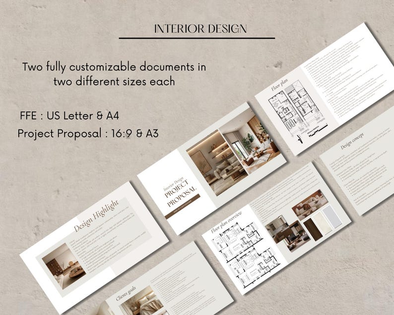 Interior Design Proposal Template | Interior Design Presentation | FF&E ...