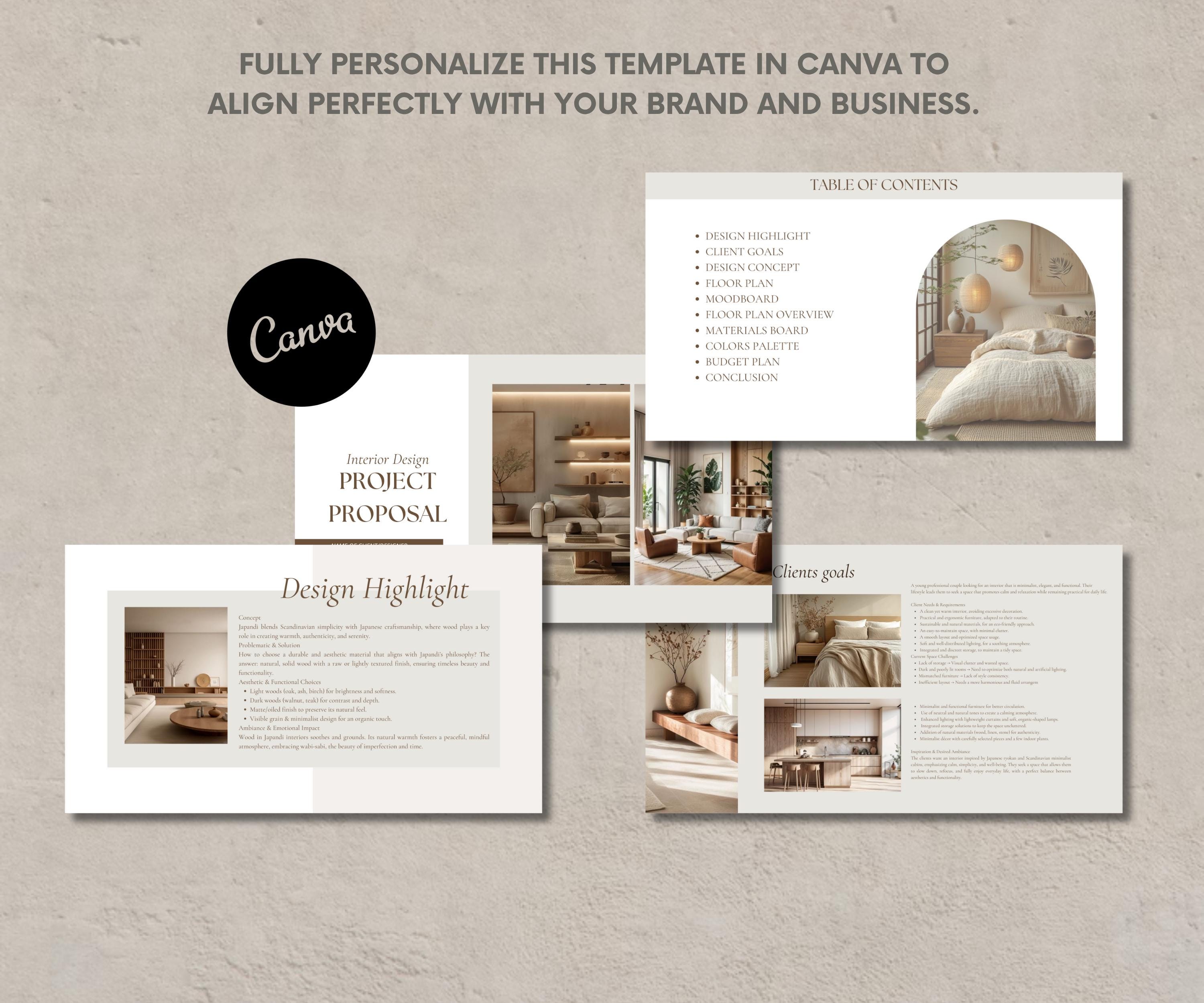 Interior Design Proposal Template | Interior Design Presentation ...