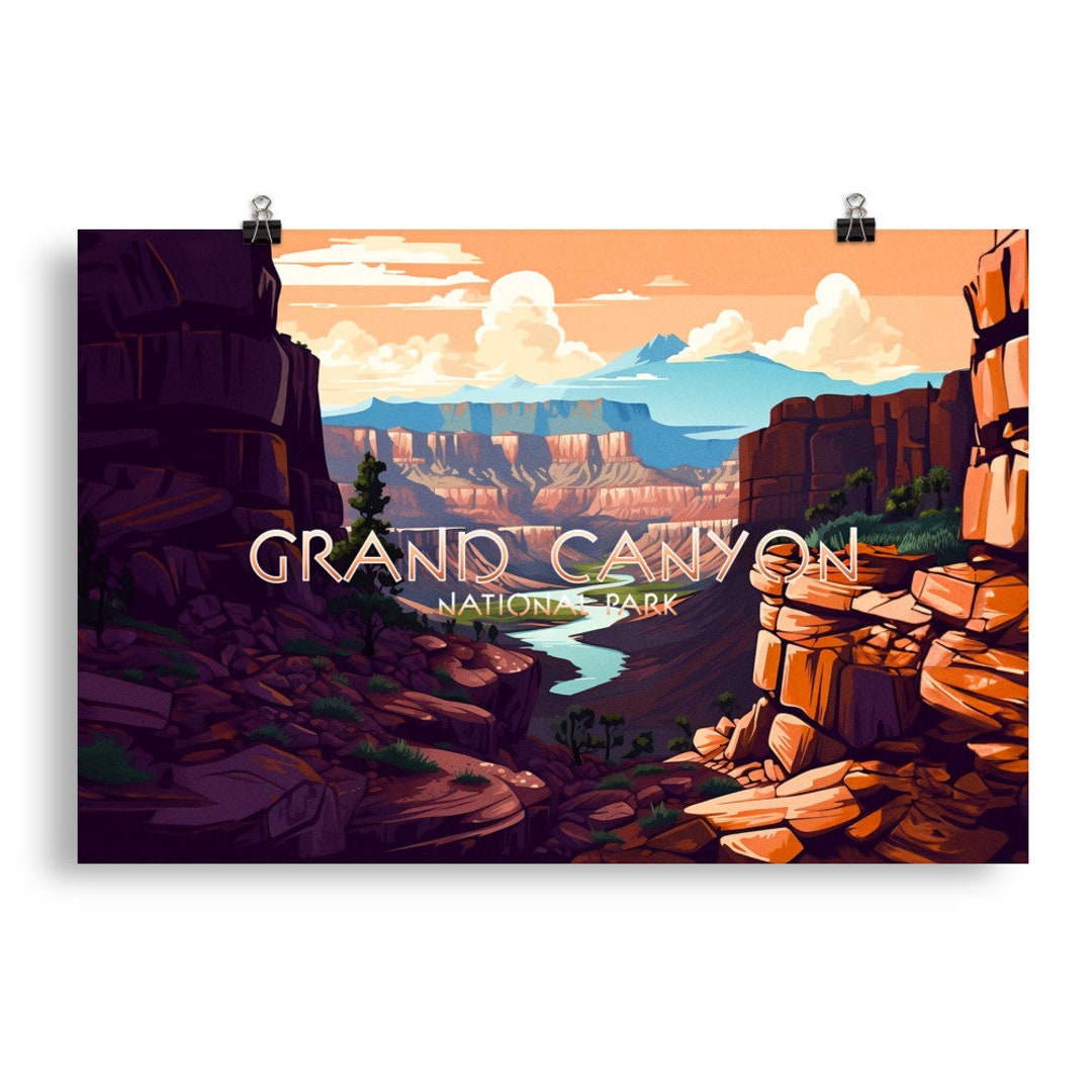 Grand Canyon National Park Series Poster - Etsy