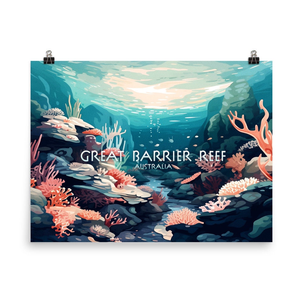 Great Barrier Reef National Park Series Poster - Etsy