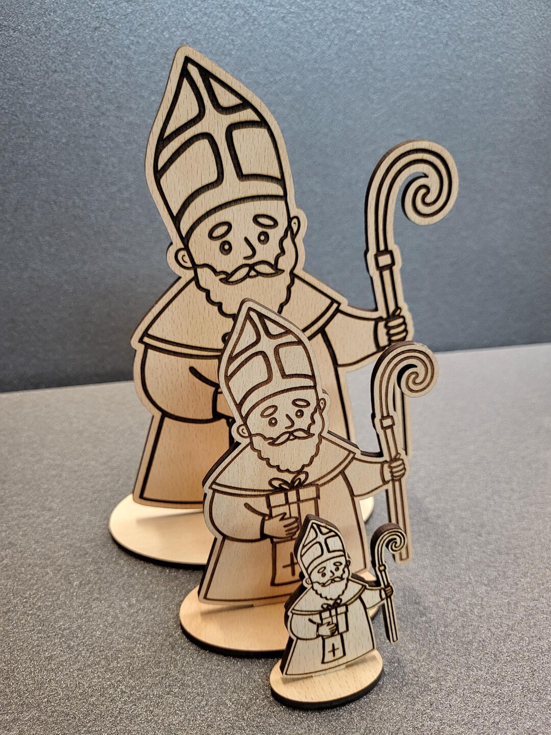Saint Nicholas on Board DXF, SVG, Jpg, Png, and Pdf Files. Digital Plan ...