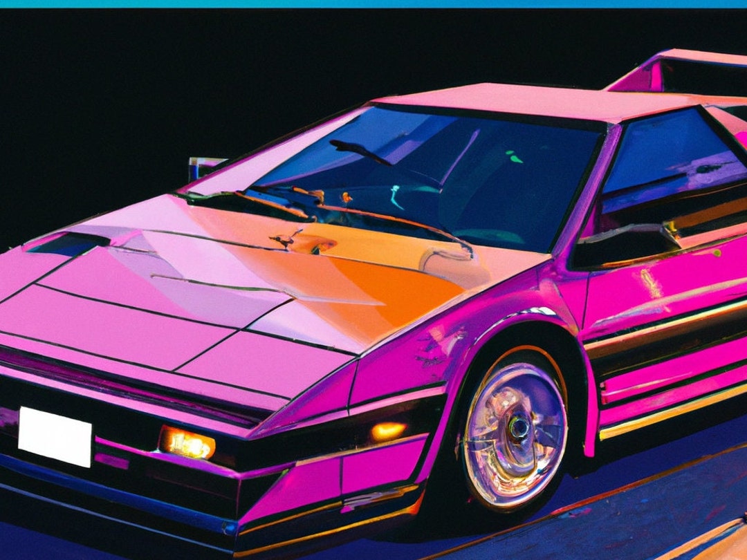 Synthwave Sport Car - Etsy