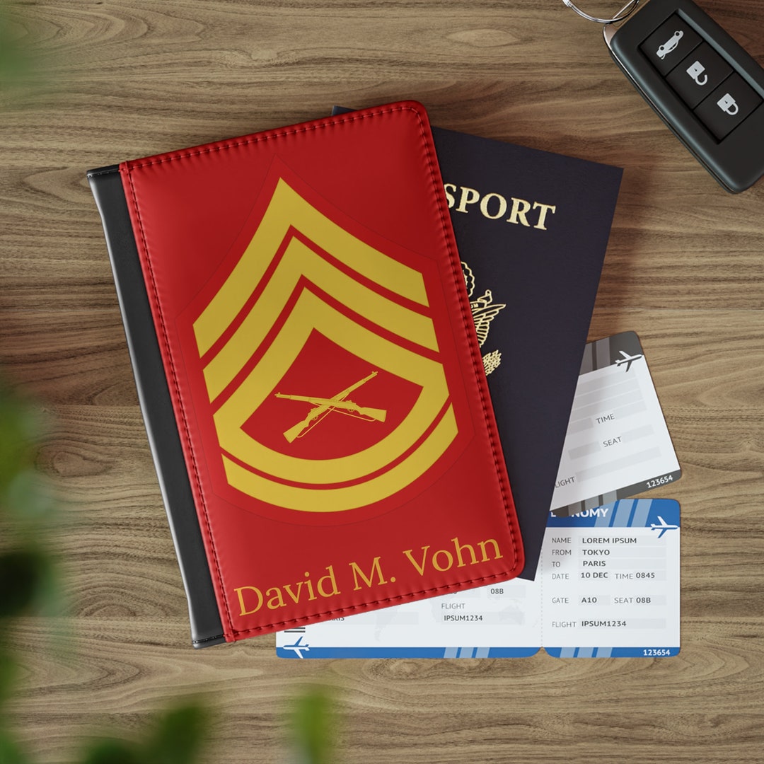 Personalized USMC Passport Cover - Etsy