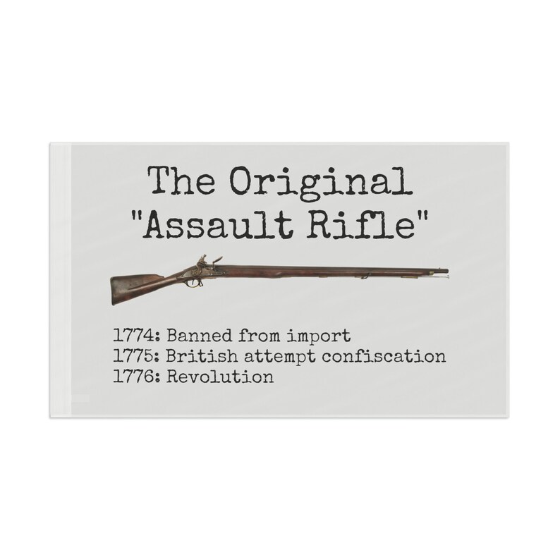 The Original Assault Rifle Flag American Revolution FJB FTATF ATF 2A ...