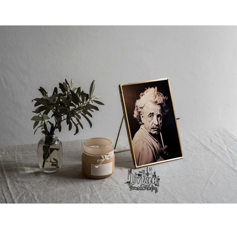 Albert Einstein Emc2 Visionary Innovative Determined Portrait Resilient ...