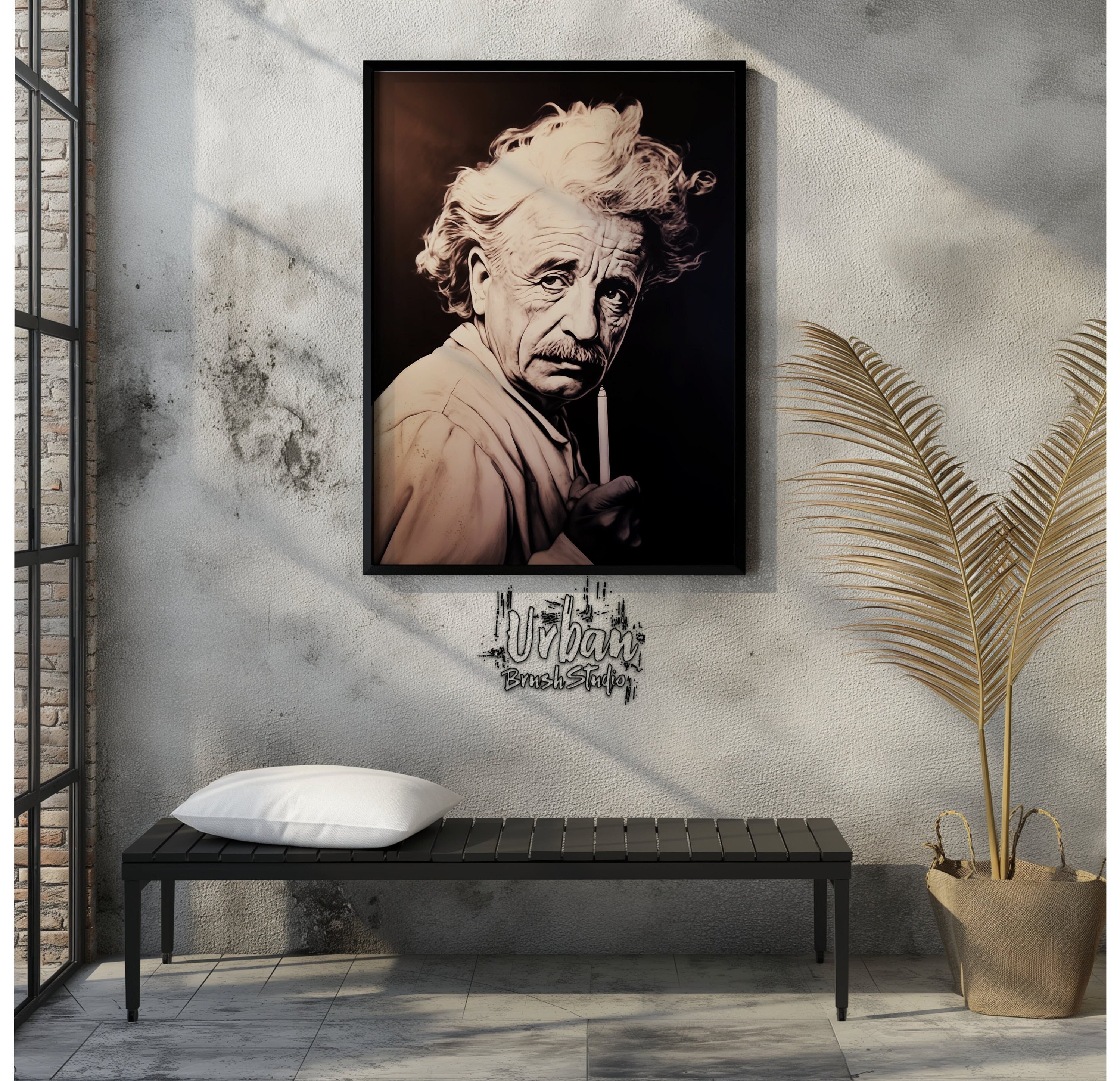 Albert Einstein Emc2 Visionary Innovative Determined Portrait Resilient ...