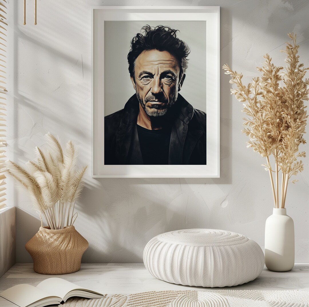 BRUCE SPRINGSTEEN Printable ART, Iconic American Singer Legendary ...