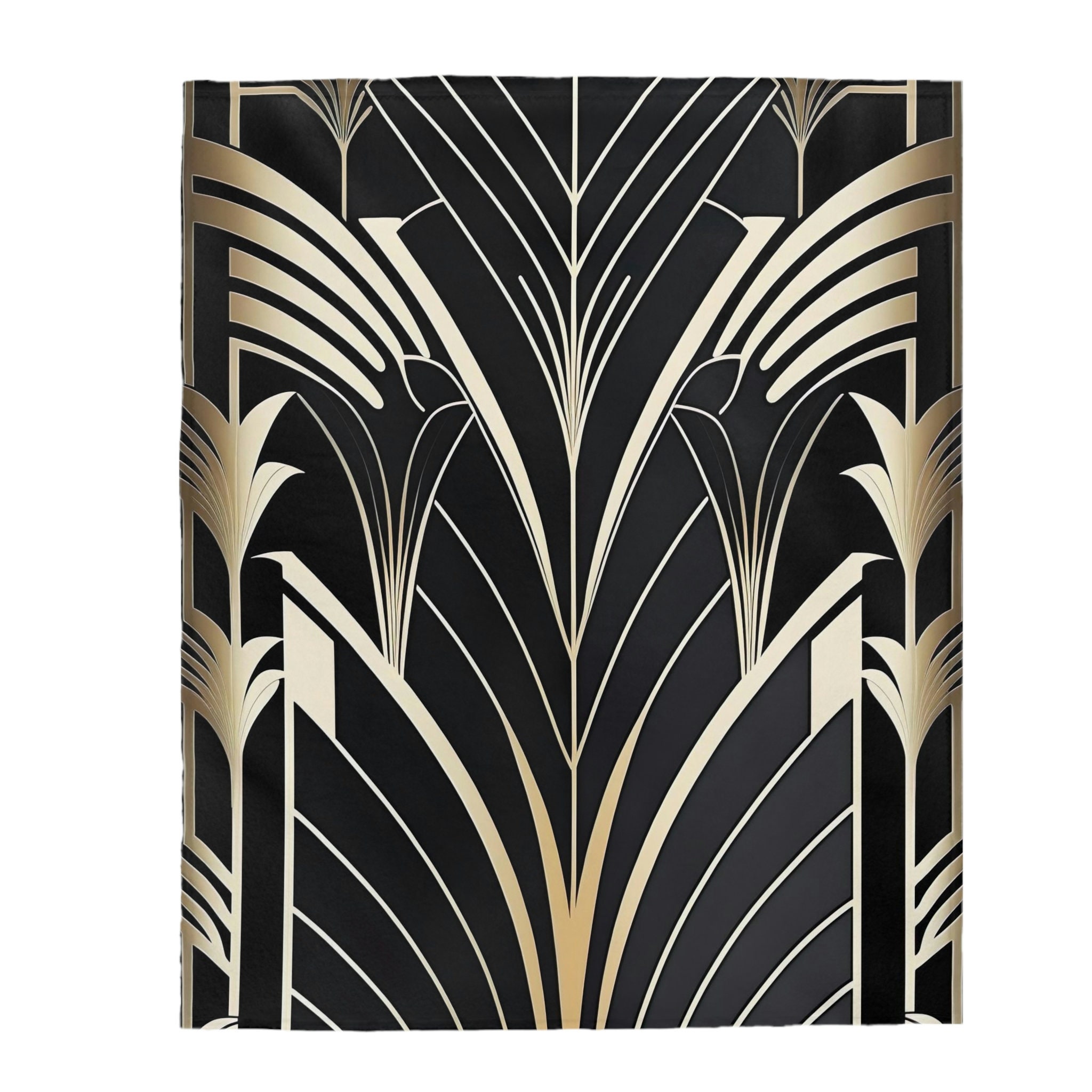 Art Deco Plush Blanket, Art Deco Throw Blanket, Art Deco Bedding, 1920s ...