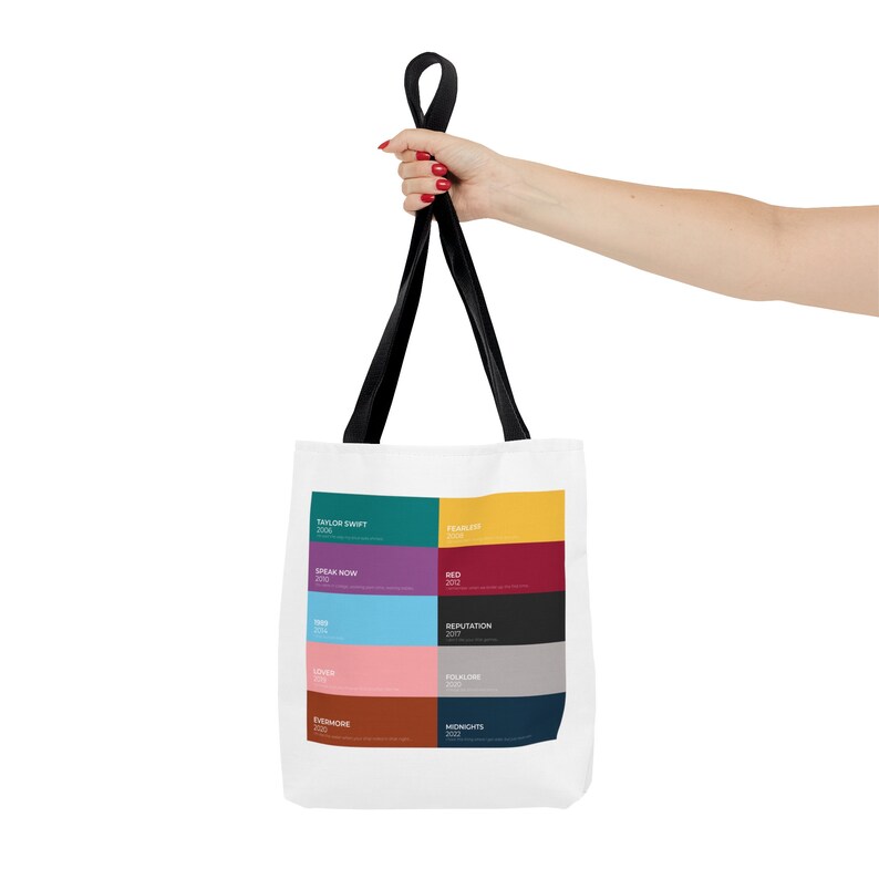Taylor Swift Eras Color Palette Tote Bag - Etsy