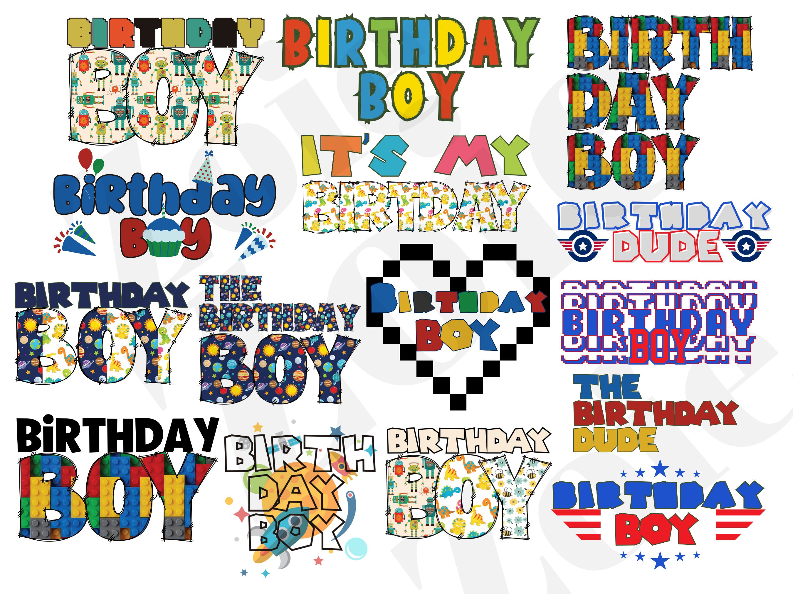 Birthday Boy Sublimation PNG, Birthday Boy Bundle Sublimation File, Boy ...