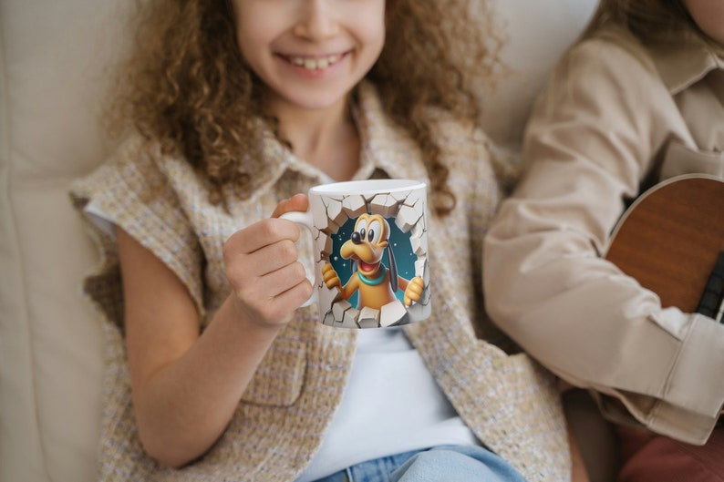 3D Cartoon Mug Wrap: Boys Classic Characters, 11oz & 15oz (digital ...