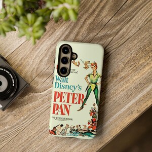Vintage Peter Pan Poster Tough Phone Case, Classic Cartoon Phone Cover ...