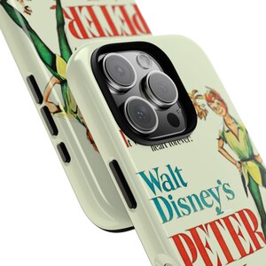 Vintage Peter Pan Poster Tough Phone Case, Classic Cartoon Phone Cover ...