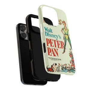 Vintage Peter Pan Poster Tough Phone Case, Classic Cartoon Phone Cover ...
