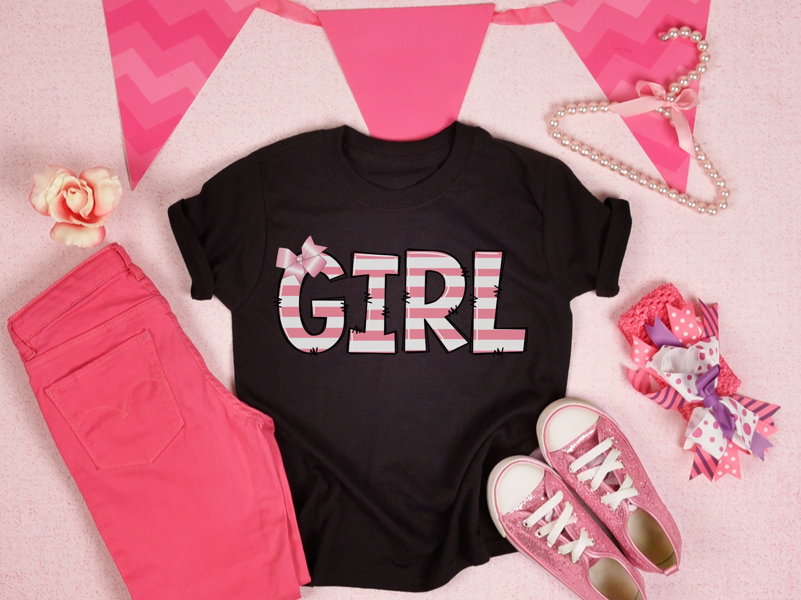 Pink Birthday Girl Sublimation PNG, Coquette Aesthetic Sublimation File ...