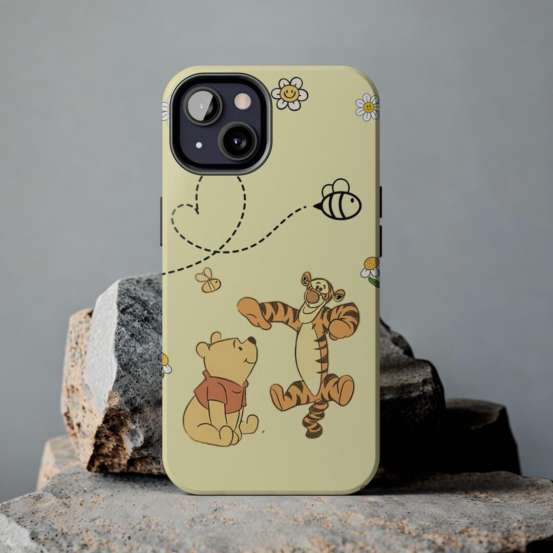 Vintage Cartoon Character Tough Phone Case, Classic Cartoon Pooh and ...