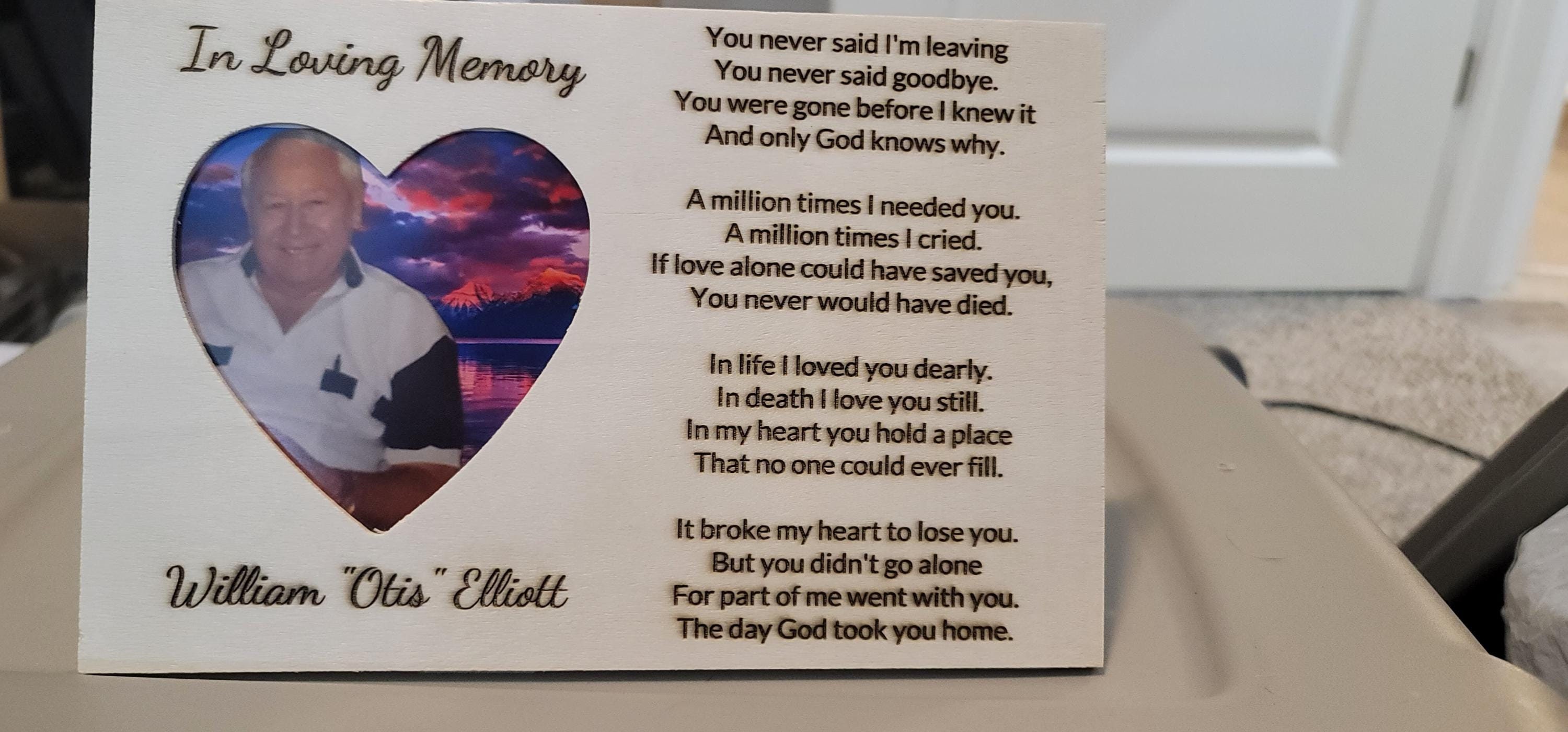 In Loving Memory Photo Frame - Etsy