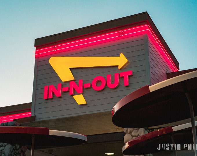 In N Out Burger Pin Vintage RARE - Etsy