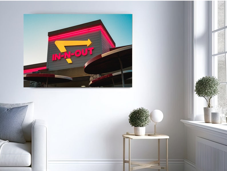 IN N OUT Burger - Restaurant - California - Fine Art Photograph - Neon ...