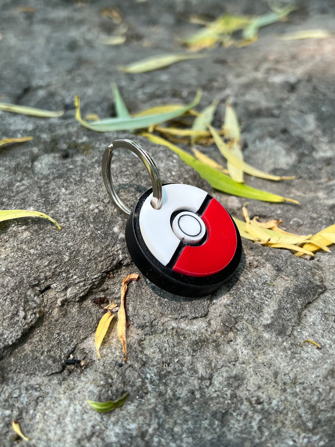 Personalized Pokemon Pokeball Pet ID Tag | Cute Custom Handmade Acrylic ...