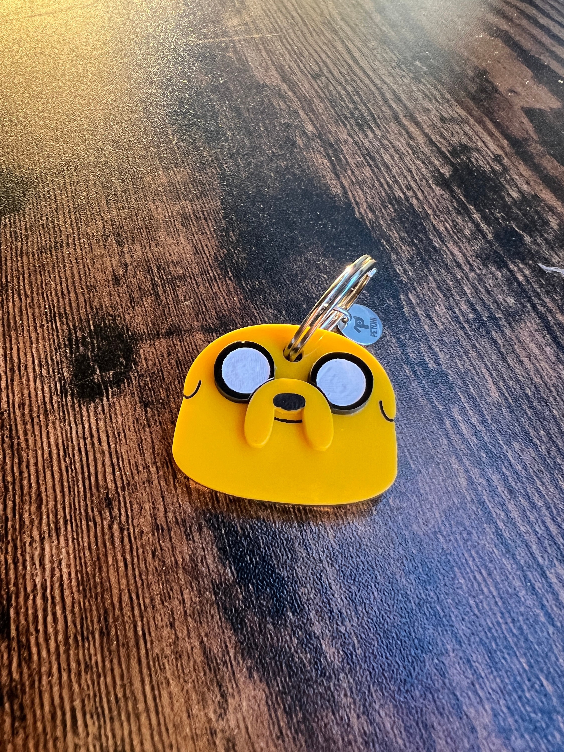 Personalized Jake the Dog Pet ID Tag Custom Handmade Pet Charm ...