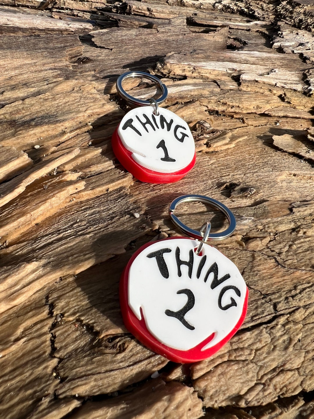 Personalized Thing One and Thing Two Pet ID Tags in Pack | Custom ...