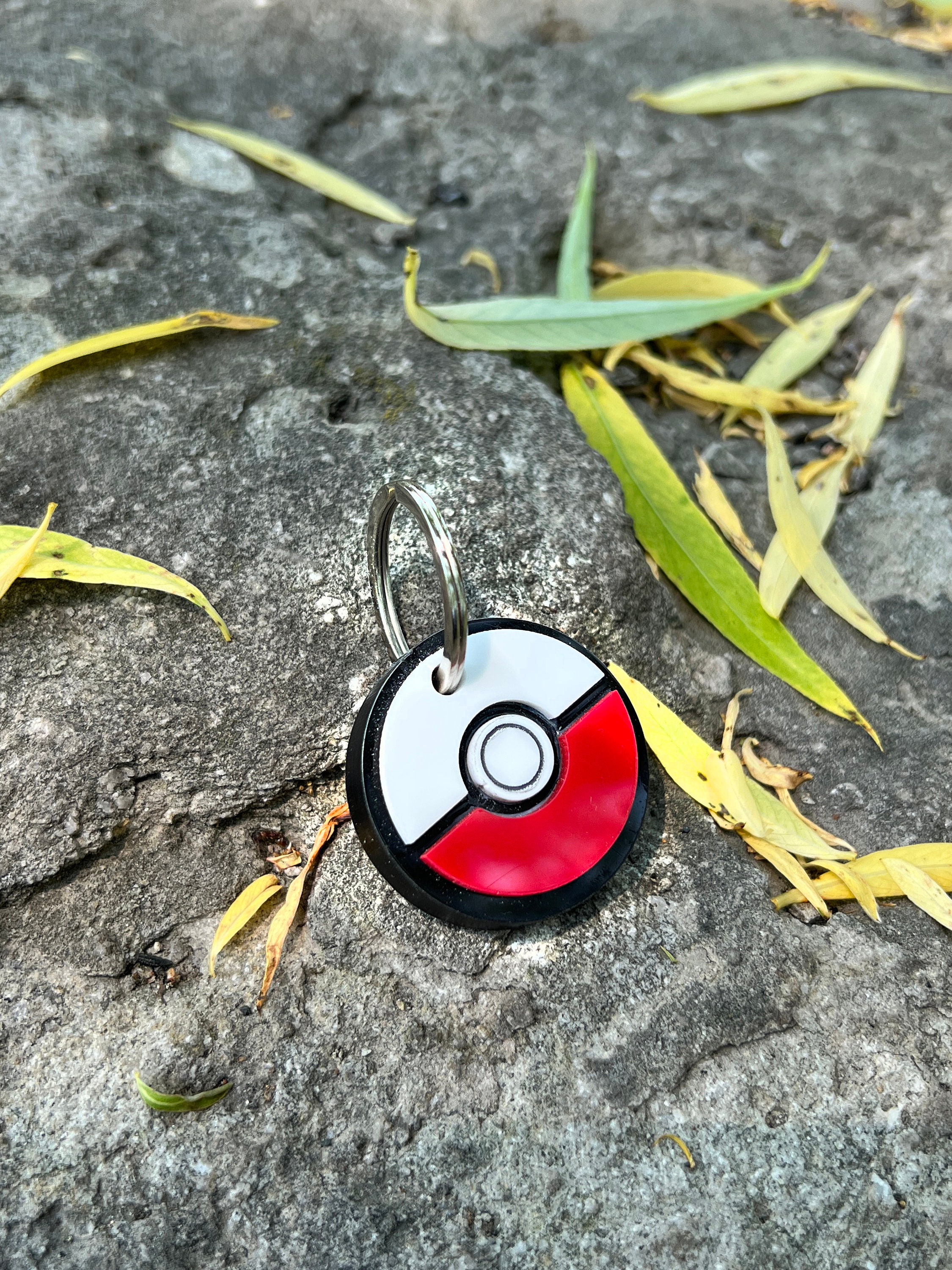 Personalized Poké Ball Pet ID Tag Custom Handmade Pet Charm Pokemon ...