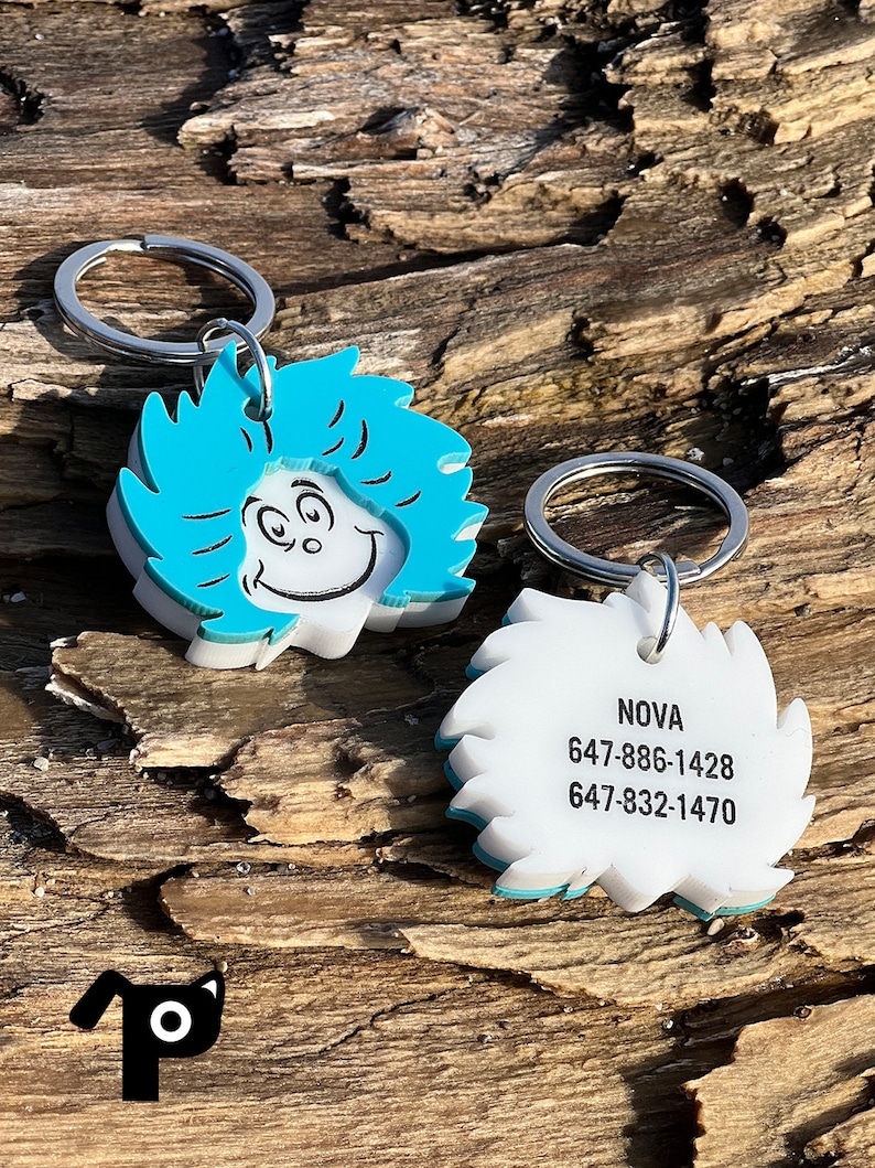 Personalized Pac-man Ghost Pet ID Tag in YELLOW COLOR Custom Handmade ...