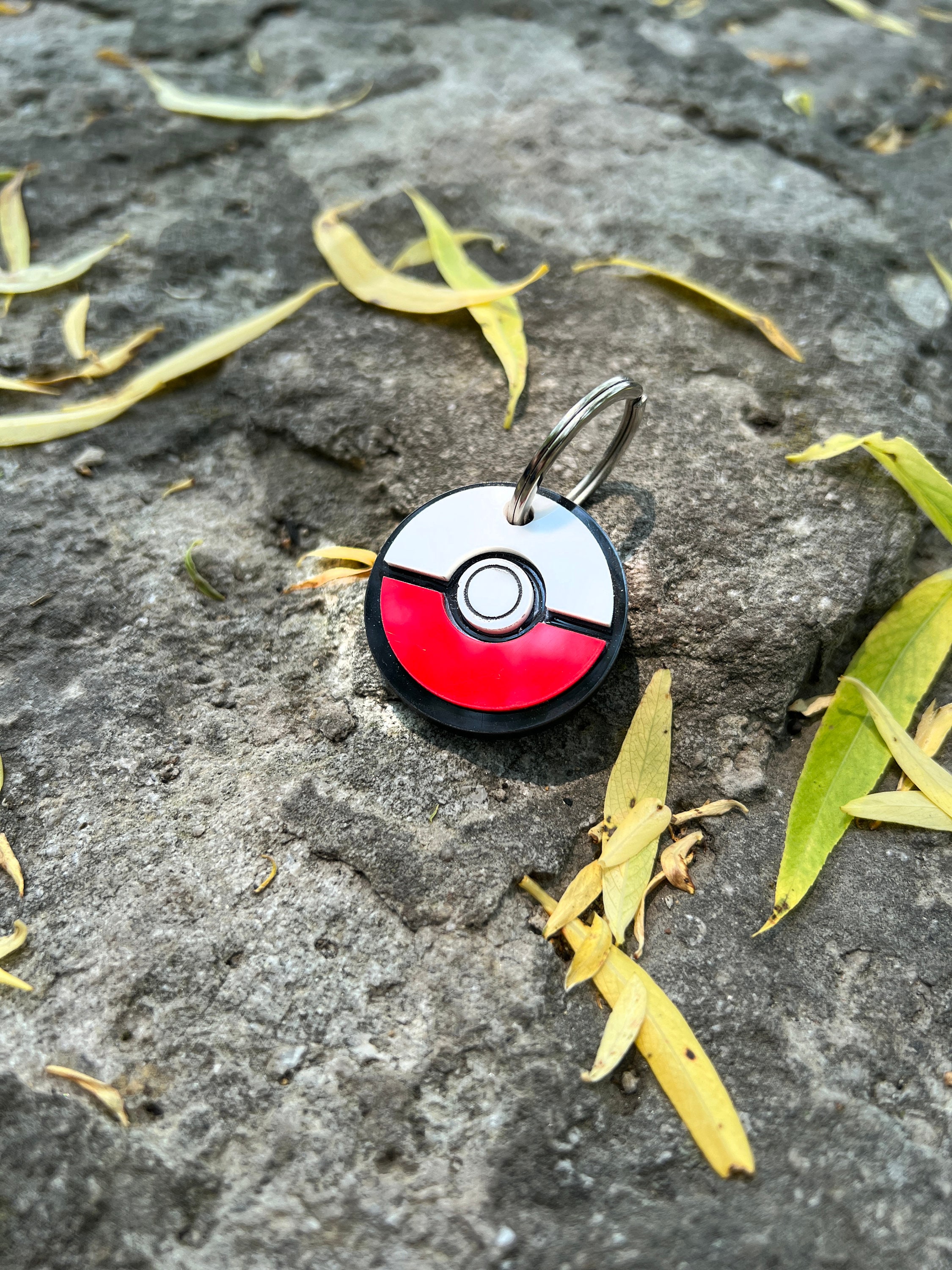 Personalized Pokemon Pokeball Pet ID Tag | Cute Custom Handmade Acrylic ...