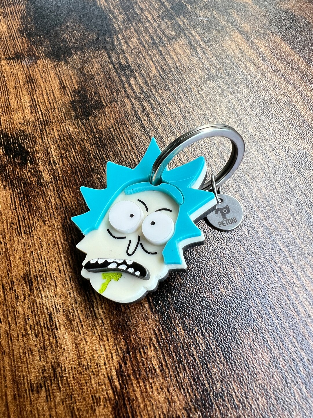 Personalized Rick Sanchez Pet ID Tag | Custom Handmade Pet Charm |rick ...