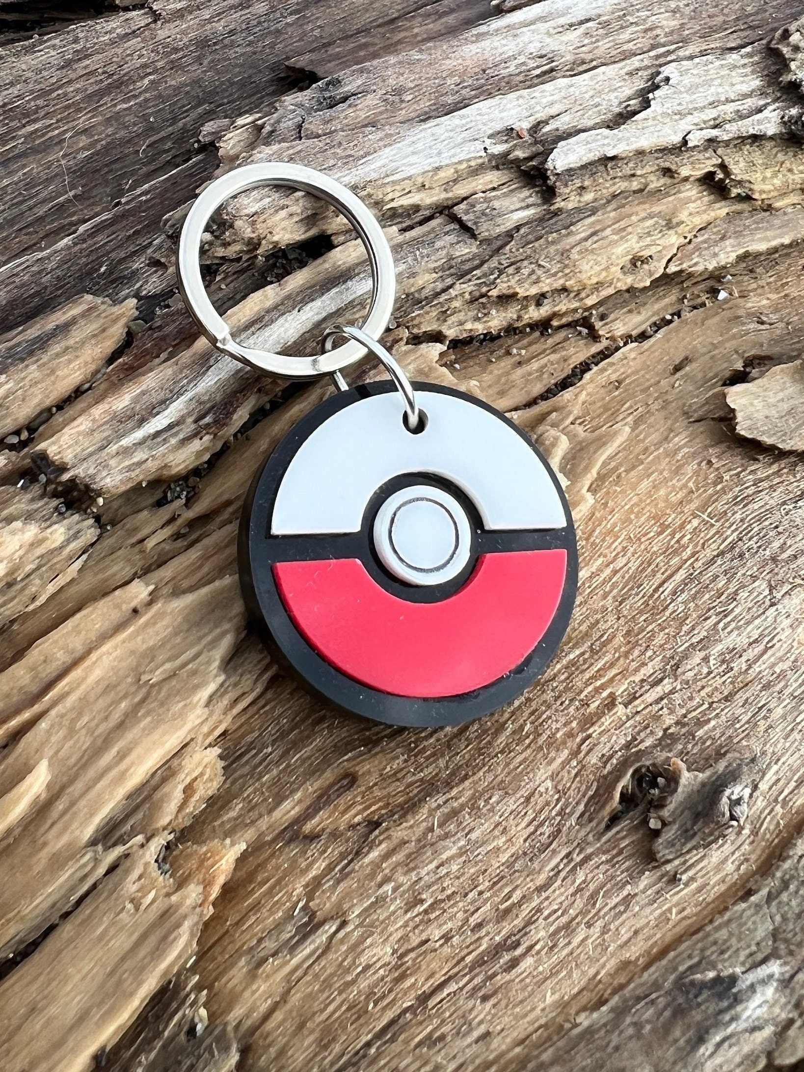 Personalized Poké Ball Pet ID Tag Custom Handmade Pet Charm Pokemon ...