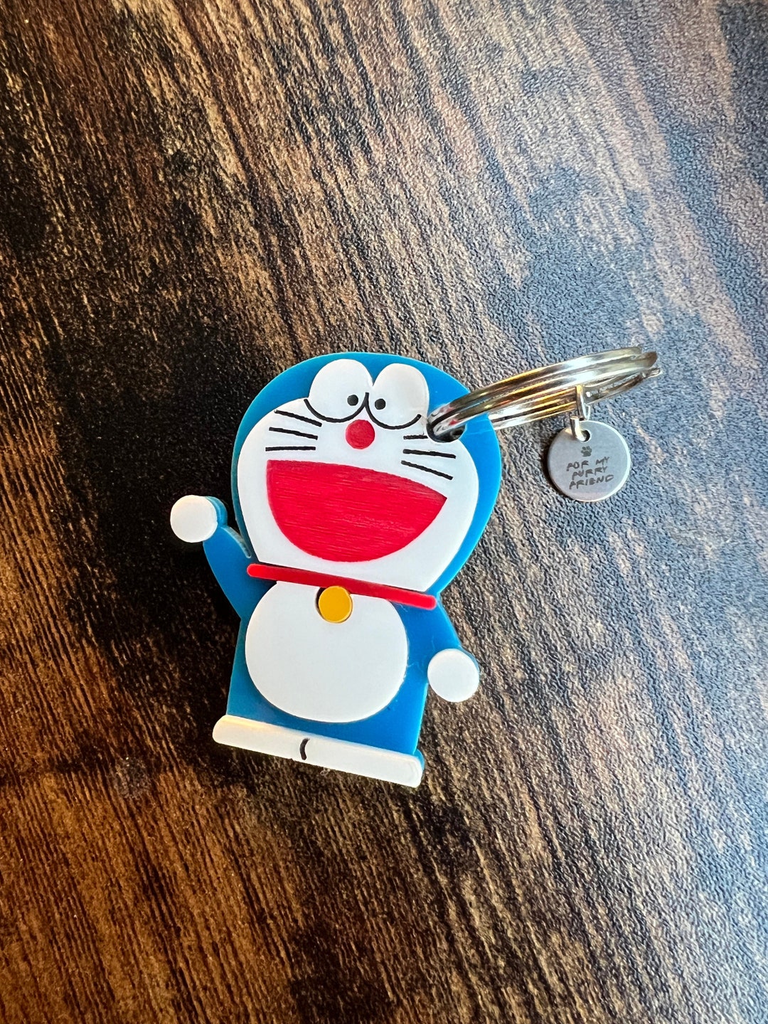 Personalized Doraemon Pet ID Tag | Custom Handmade Pet Charm | Robotic ...